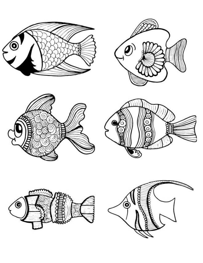 Coloriage Animaux maritime aquatiques dessin gratuit à imprimer
