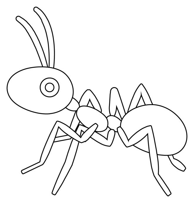 Coloriage Fourmi imprimable dessin gratuit à imprimer
