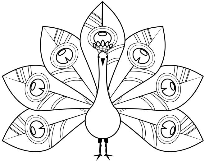 Coloriage Oiseau Paon plumage dessin gratuit à imprimer Coloriage Oiseau Paon plumage dessin gratuit à imprimer