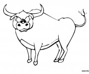 Coloriage Taureau gratuit à imprimer