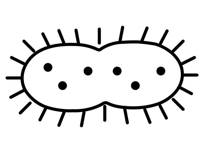 Coloriage Une microbe à impri dessin gratuit à imprimer