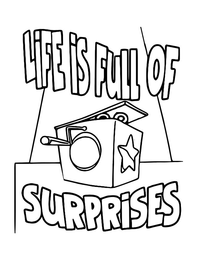 Coloriage Boxy Boo dans la boîte surprise dessin gratuit à imprimer