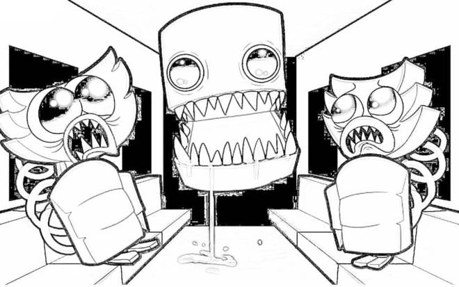 Coloriage Boxy Boo dans le jeu dessin gratuit à imprimer