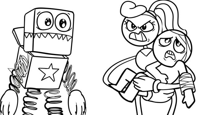 Coloriage Boxy Boo gratuit à imprimer