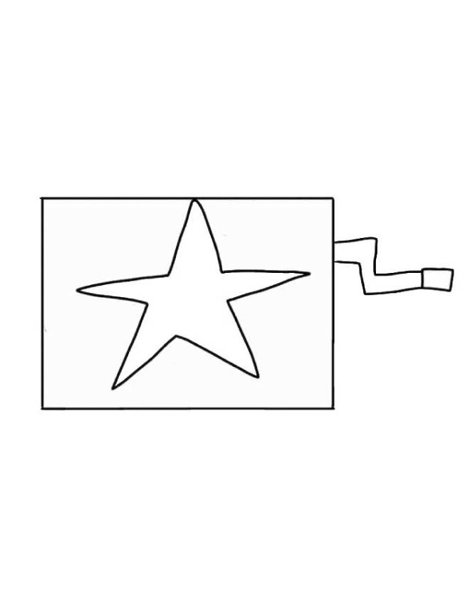 Coloriage Simple boite de Boxy Boo dessin gratuit à imprimer