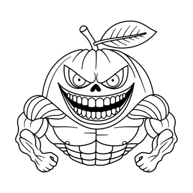 Coloriage Brainrot italien musclé dessin gratuit à imprimer