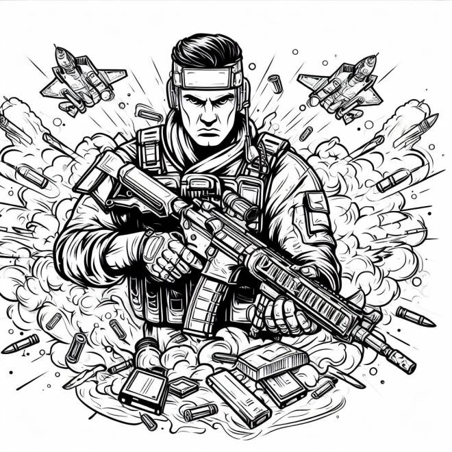 Coloriage Call of Duty moderne warfare en ligne dessin gratuit à imprimer Coloriage Call of Duty moderne warfare en ligne dessin gratuit à imprimer