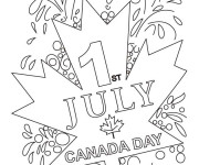 Coloriage Canada gratuit à imprimer