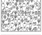 Coloriage Cherche et trouve I spy dessin gratuit à imprimer