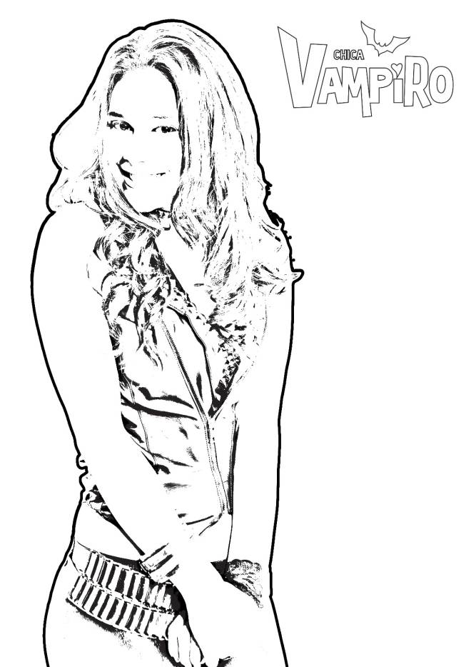 Coloriage La belle vampire Daisy dessin gratuit à imprimer