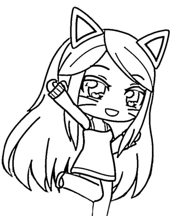 Coloriage La victoire de Gacha Life dessin gratuit à imprimer