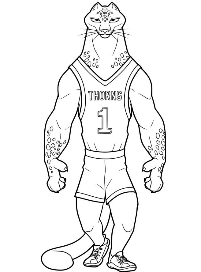 Coloriage Jett Fillmore avec le maillot de Thorns
