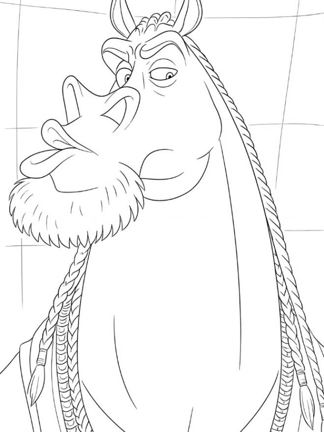 Coloriage Mane Attraction du film Goat dessin gratuit à imprimer