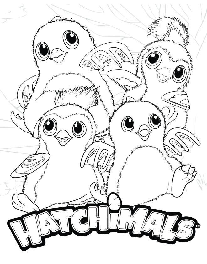 Coloriage Bande de danse Penguala Draggle de Hatchimals Coloriage Bande de danse Penguala Draggle de Hatchimals