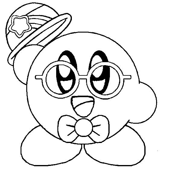 Coloriage Kirby mignon enlève son chapeau dessin gratuit à imprimer Coloriage Kirby mignon enlève son chapeau dessin gratuit à imprimer