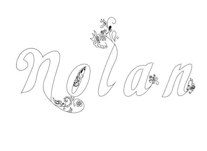Coloriage Les Prénoms Nolan dessin gratuit à imprimer