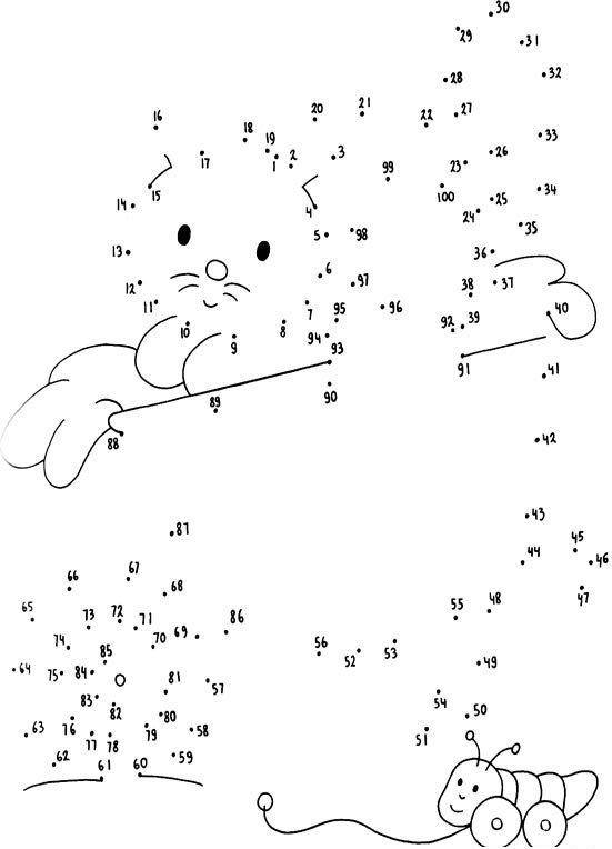 Coloriage Les enfants adorent les dessins Points à relier Coloriage Les enfants adorent les dessins Points à relier