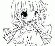 Coloriage Sosuke et Lisa de Ponyo dessin gratuit à imprimer