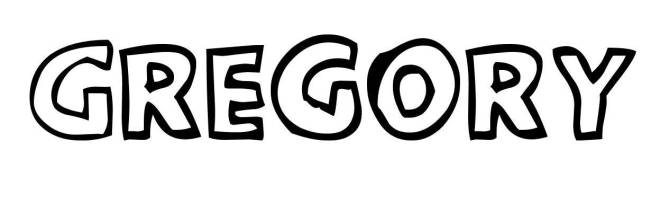 Coloriage Prénom Gregory dessin gratuit à imprimer
