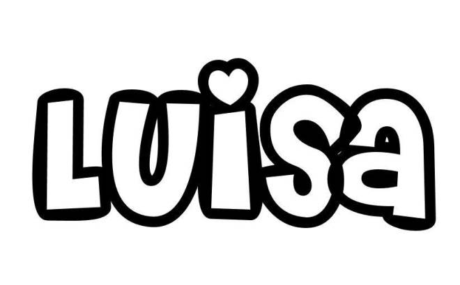 Coloriage Prénom Luisa dessin gratuit à imprimer