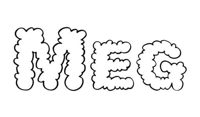 Coloriage Prénom Meg dessin gratuit à imprimer