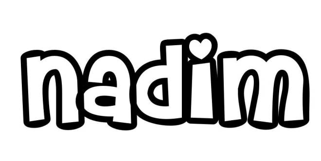 Coloriage Prénom Nadim dessin gratuit à imprimer