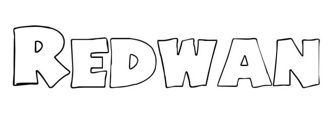 Coloriage Prénom Redwan dessin gratuit à imprimer
