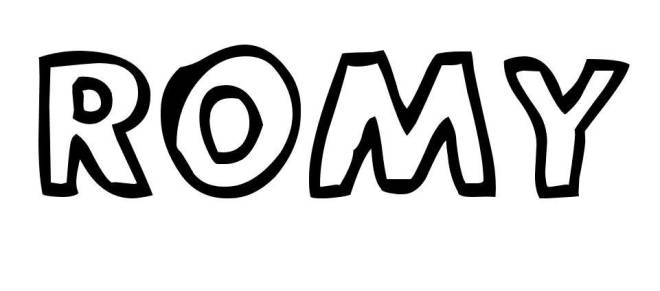 Coloriage Prénom Romy dessin gratuit à imprimer