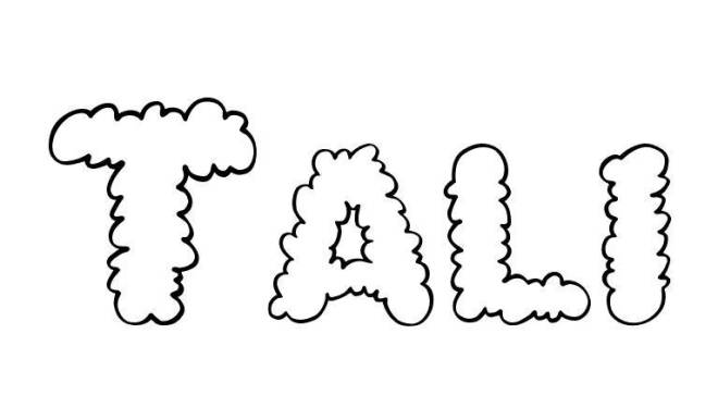 Coloriage Prénom Tali dessin gratuit à imprimer