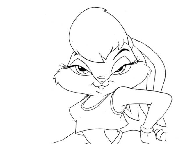 Coloriage La belle membre de Tune Squad dessin gratuit à imprimer Coloriage La belle membre de Tune Squad dessin gratuit à imprimer