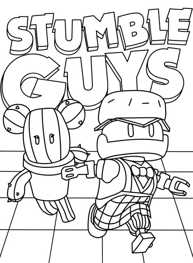 Coloriage Stumble Guys gratuit à imprimer