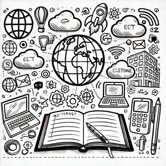 Coloriage L'internet dessin gratuit à imprimer