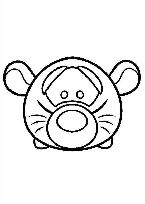 Coloriage Tigger De Disney Tsum Tsum Dessin Gratuit à Imprimer