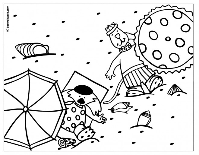 Coloriage Les Animaux s'amusent en Vacance dessin gratuit à imprimer Coloriage Les Animaux s'amusent en Vacance dessin gratuit à imprimer