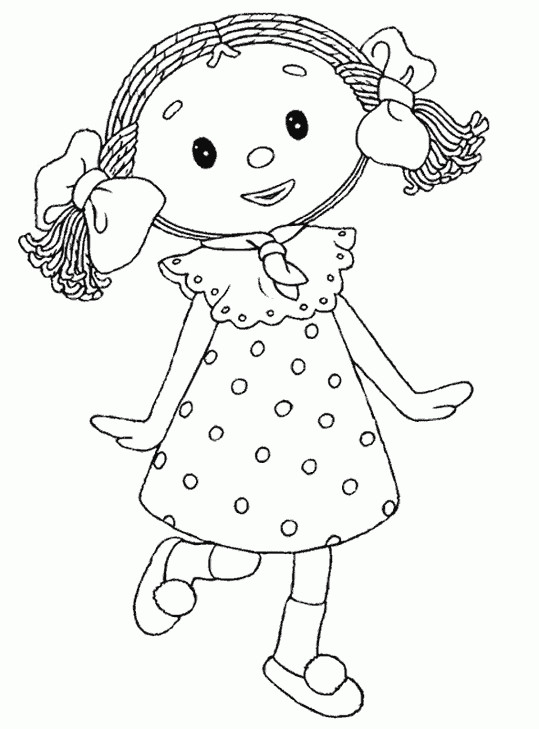 Coloriage Looby Loo: Andy Pandy dessin gratuit à imprimer