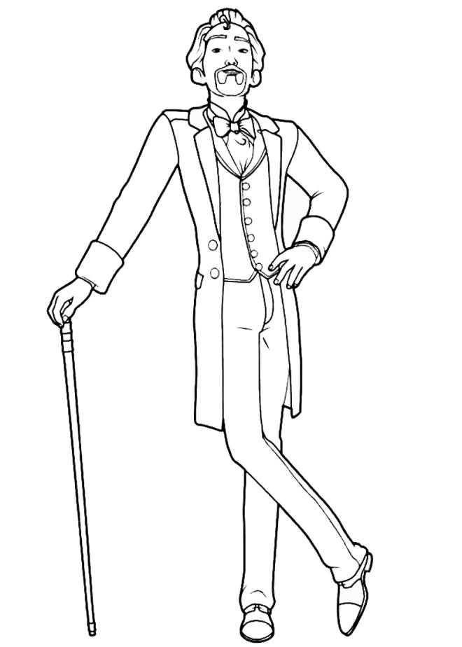 Coloriage Louis merante du film Ballerina dessin gratuit à imprimer