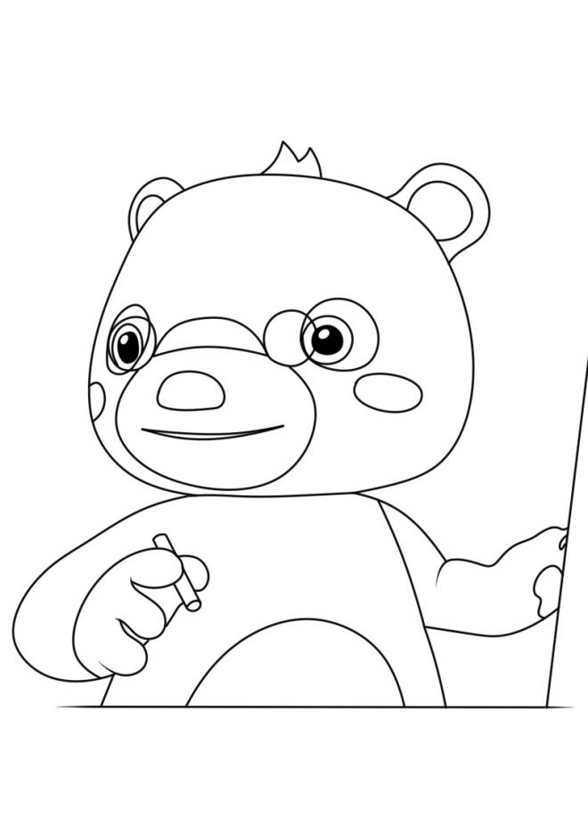 Coloriage Ours De Cocomelon Dessin Gratuit à Imprimer