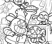 Coloriage Gumball gratuit à imprimer