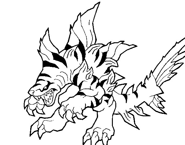 Invizimals Coloriage Tigershark Para Colorear Dessin Dibujos Coloring ...