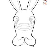 Coloriage Lapin crétins à imprimer