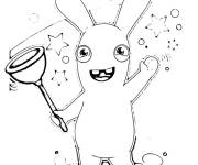 Coloriage Les Lapins Crétins gratuit à imprimer