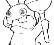 Coloriage Les Lapins Crétins gratuit à imprimer