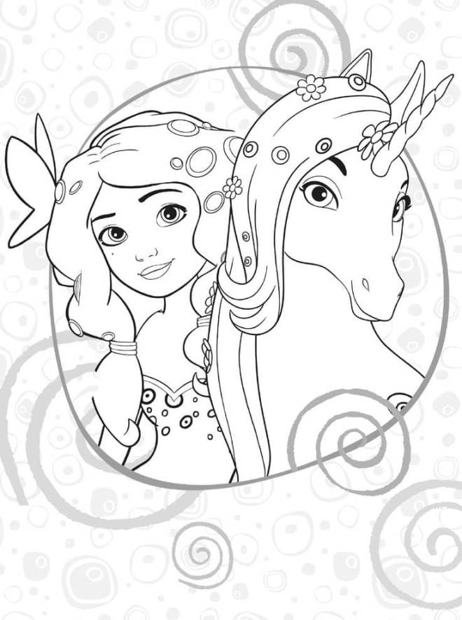 Coloriage Photo De La Licorne Préférée De Mia