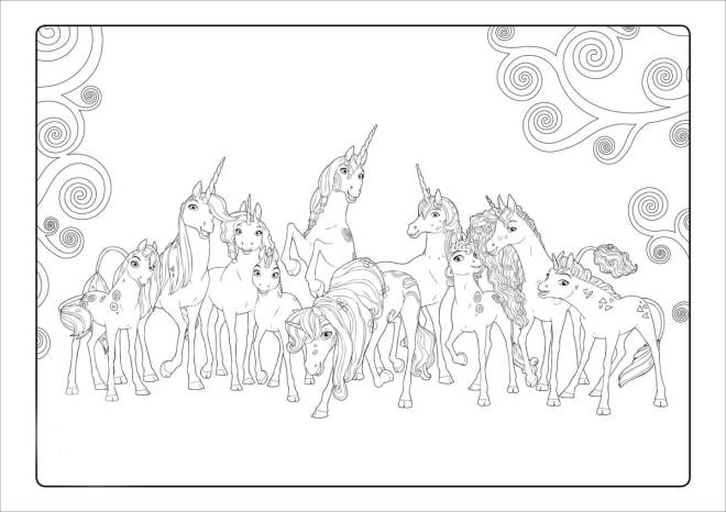 Coloriage Tous Les Licornes Magiques De Mia Et Moi