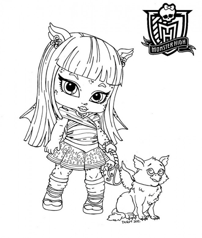 Coloriage B b Monster High Dessin Gratuit Imprimer Coloriage B b Monster High Dessin Gratuit Imprimer