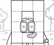 Coloriage Numberblocks gratuit à imprimer