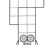 Coloriage Numberblocks gratuit à imprimer