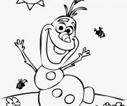 Coloriage Olaf gratuit à imprimer