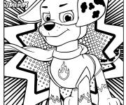 Coloriage Pat Patrouille La Super Patrouille gratuit à imprimer