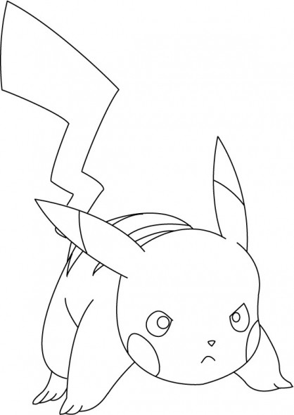Coloriage Pokémon Pikachu à Colorier